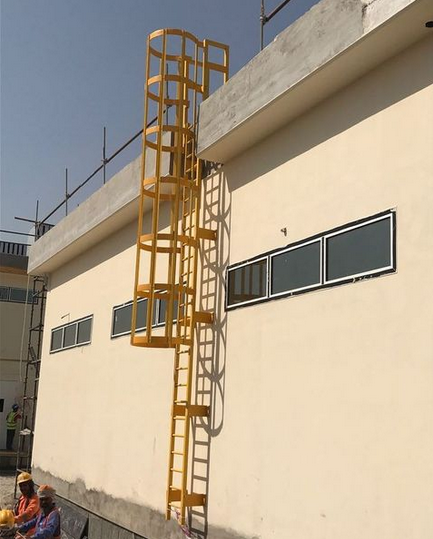 GFRP Pultruded Safety Ladder Type VEFR-25 – Al Mustaqbal Fiber Glass LLC